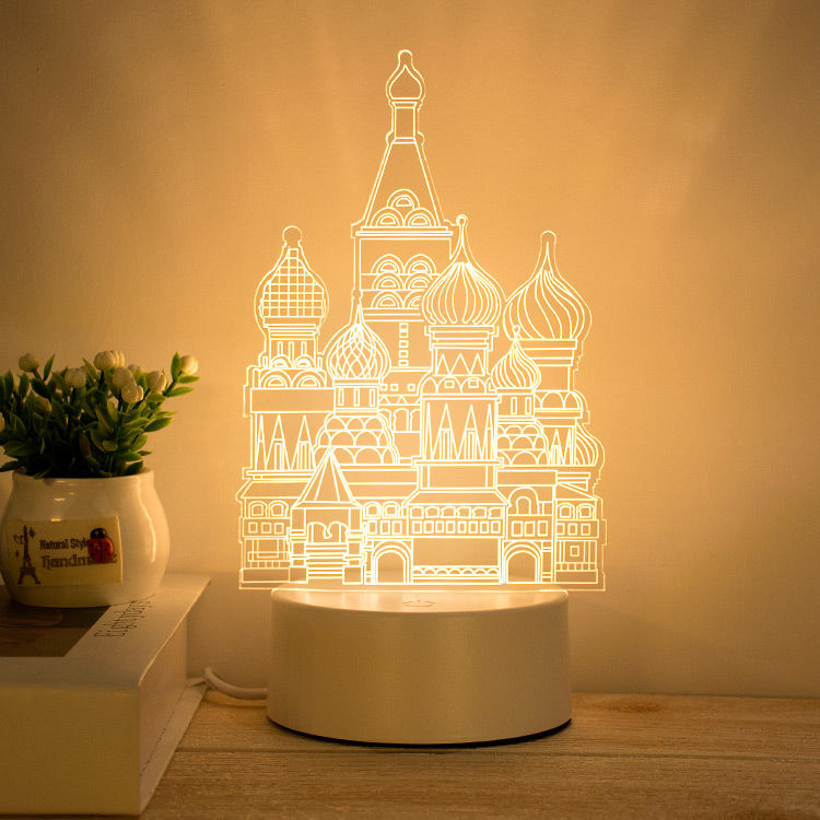 3D Illusion LED Night Lights in Various Shapes - Personalized Gifts ...