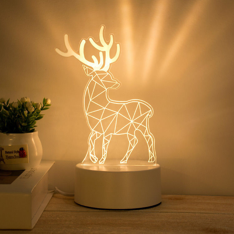 3D Illusion LED Night Lights in Various Shapes - Personalized Gifts ...