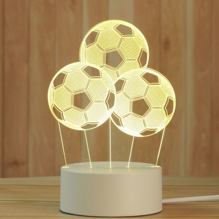 3D Illusion LED Night Lights in Various Shapes - Personalized Gifts ...