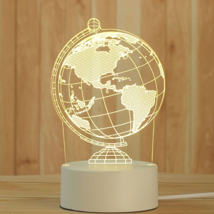 3D Illusion LED Night Lights in Various Shapes - Personalized Gifts ...