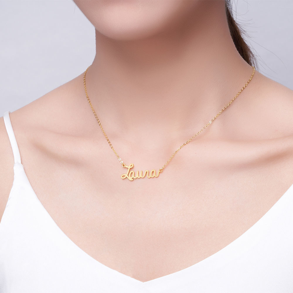Simple 925 Sterling Silver Name Chain - Personalized Gifts & Engraved ...