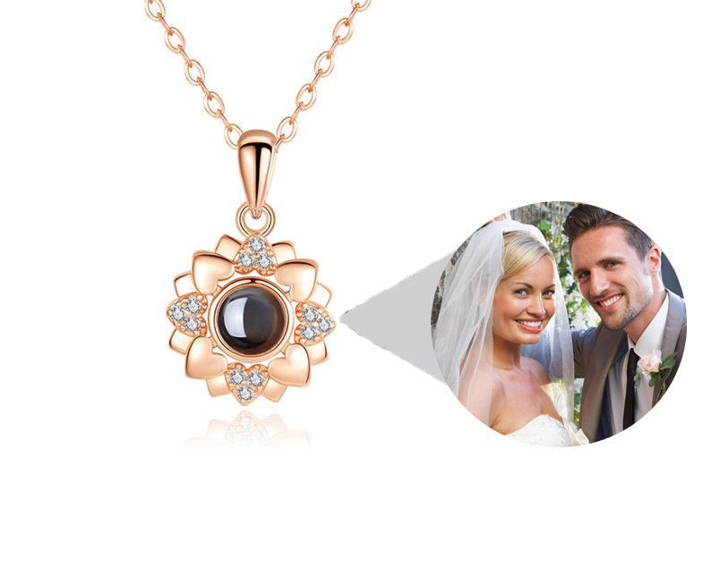 Personalized Projection Photo Zircon Necklace Jewelry - Personalized ...