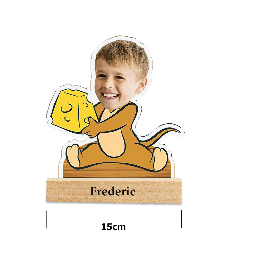 Personalized Cute Cheese Jerry Customized Face Night Light Gifts for ...
