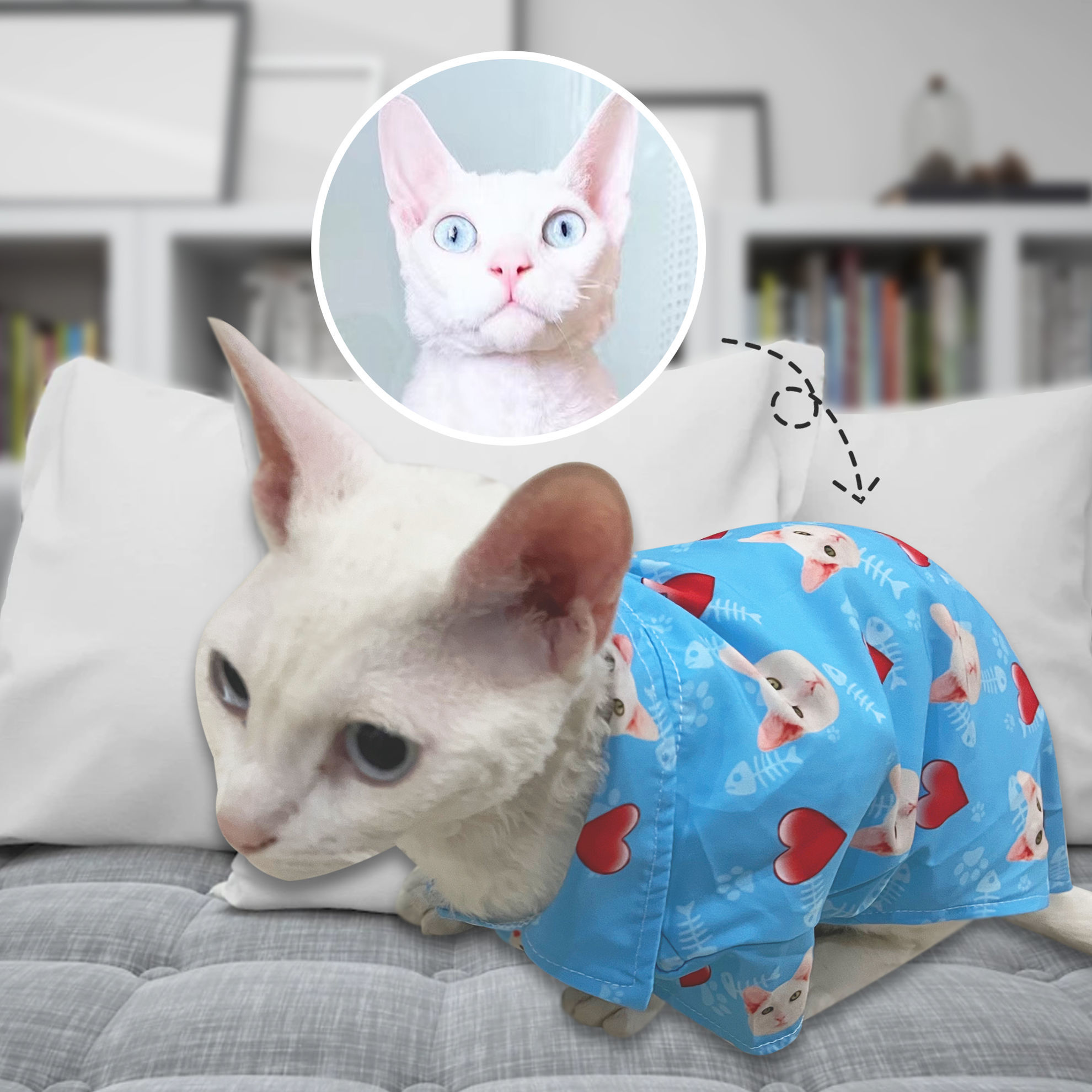 Custom Pet Face Photo Shirt - Custom Dog or Cat Face Photo Shirt ...