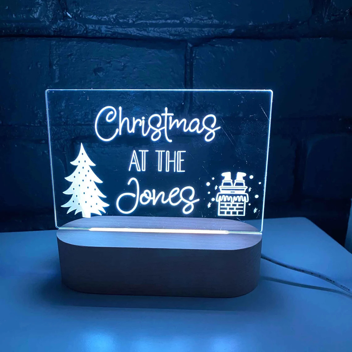 Personalized Family LED Night Light for Chirstmas - Personalized Gifts ...