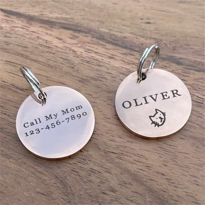 Personalized Cat Name Tag With Telephone Number - Personalized Gifts ...