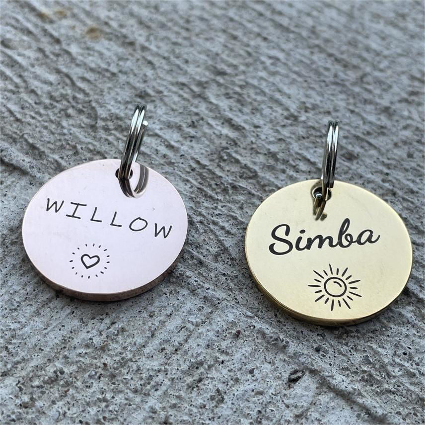 Personalized Cat Name Tag With Telephone Number - Personalized Gifts ...