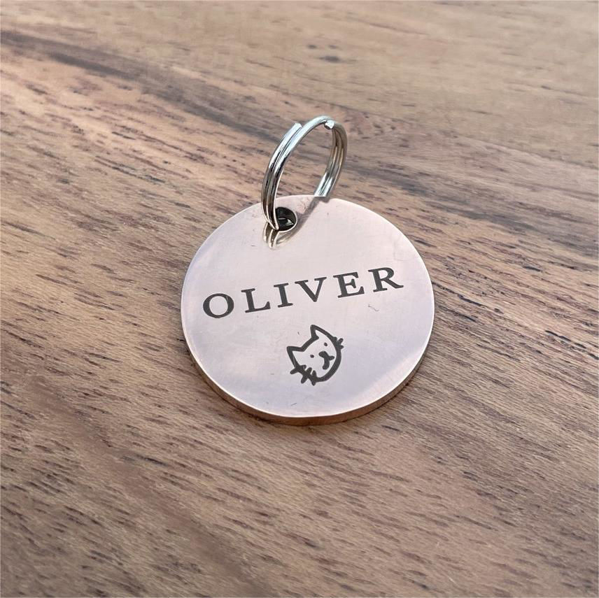 Personalized Cat Name Tag With Telephone Number - Personalized Gifts ...