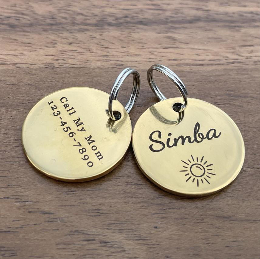 Personalized Cat Name Tag With Telephone Number - Personalized Gifts ...