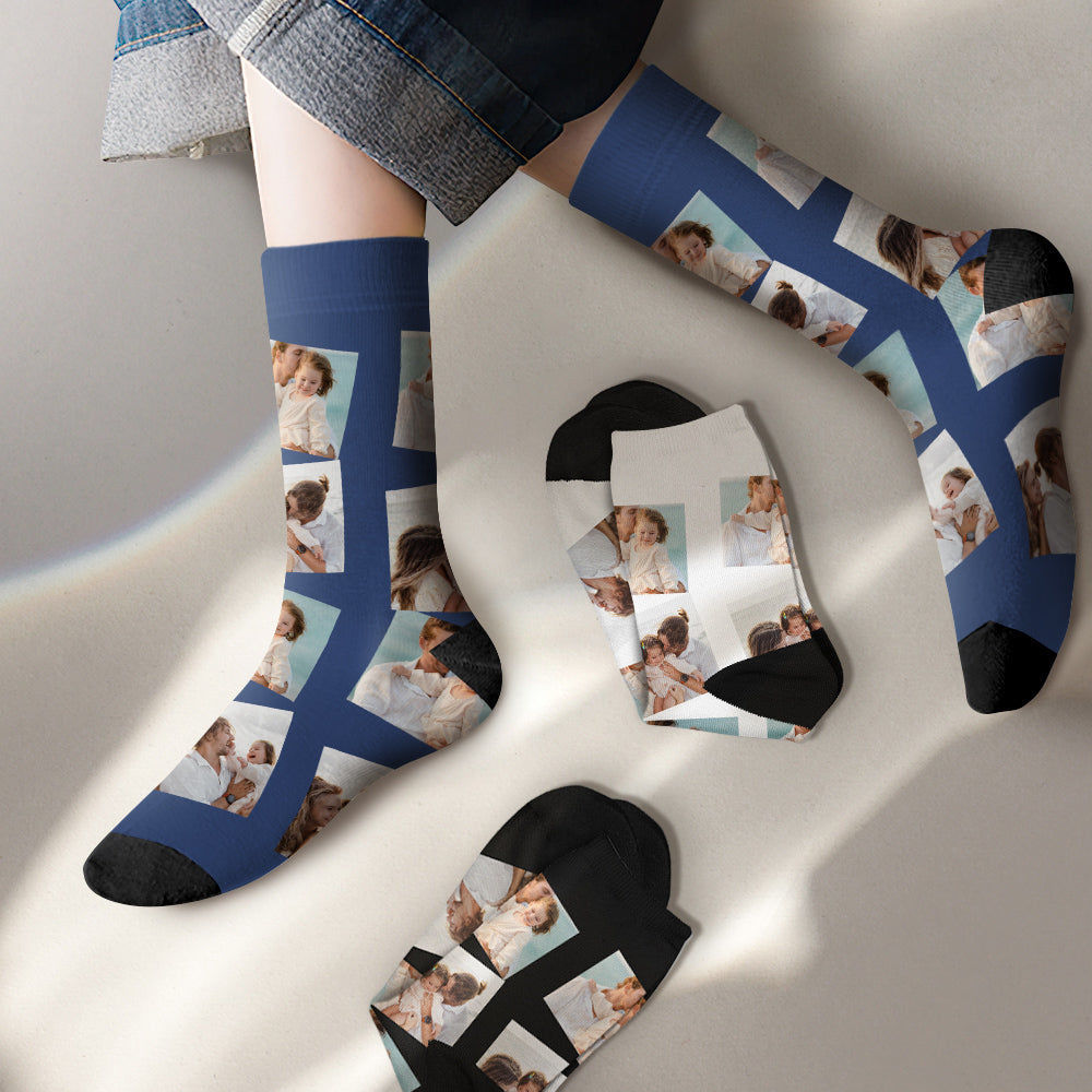 Custom Photo Socks Multi-map Fashion Gifts - Personalized Gifts ...