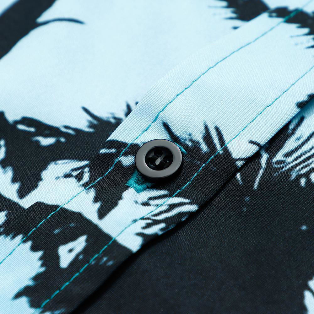 Custom Logo Hawaiian Shirts Muti-Logo Design Aloha Beach Shirt For Men ...