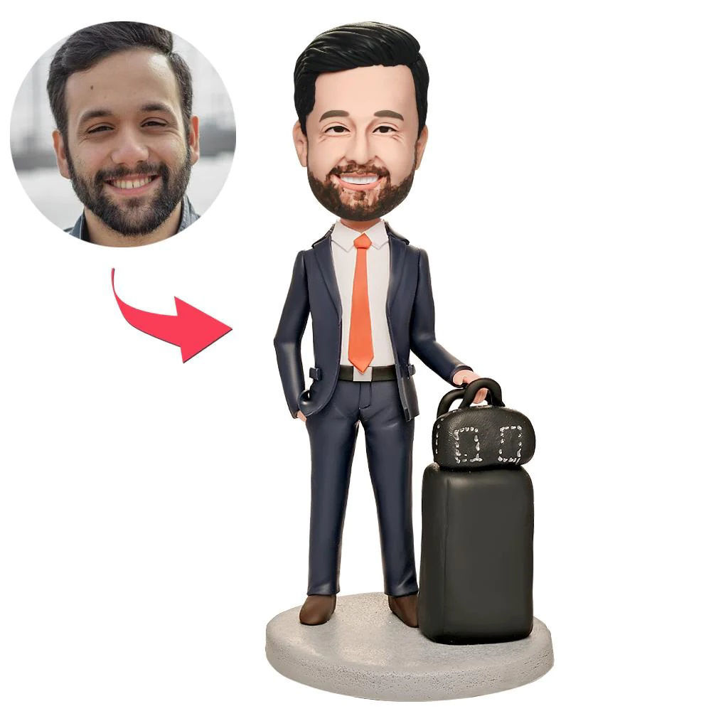 Custom Bobbleheads: World Traveler Executive| Personalized Bobbleheads ...