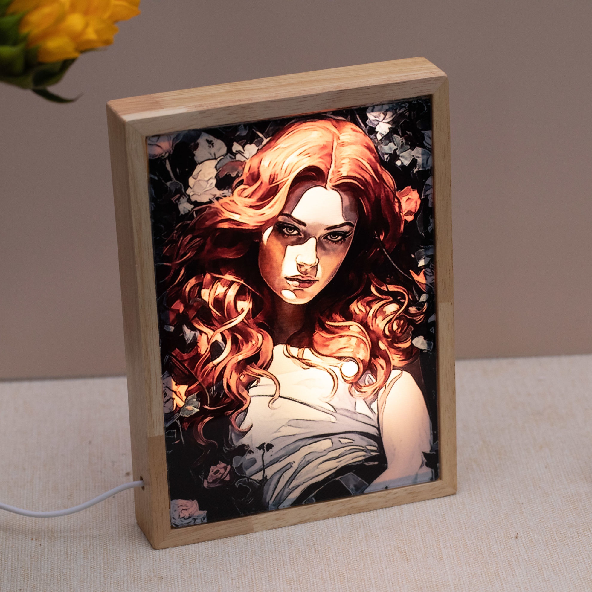 Personalized Stylish Photo Light Painting - Minimalism Home Decor ...