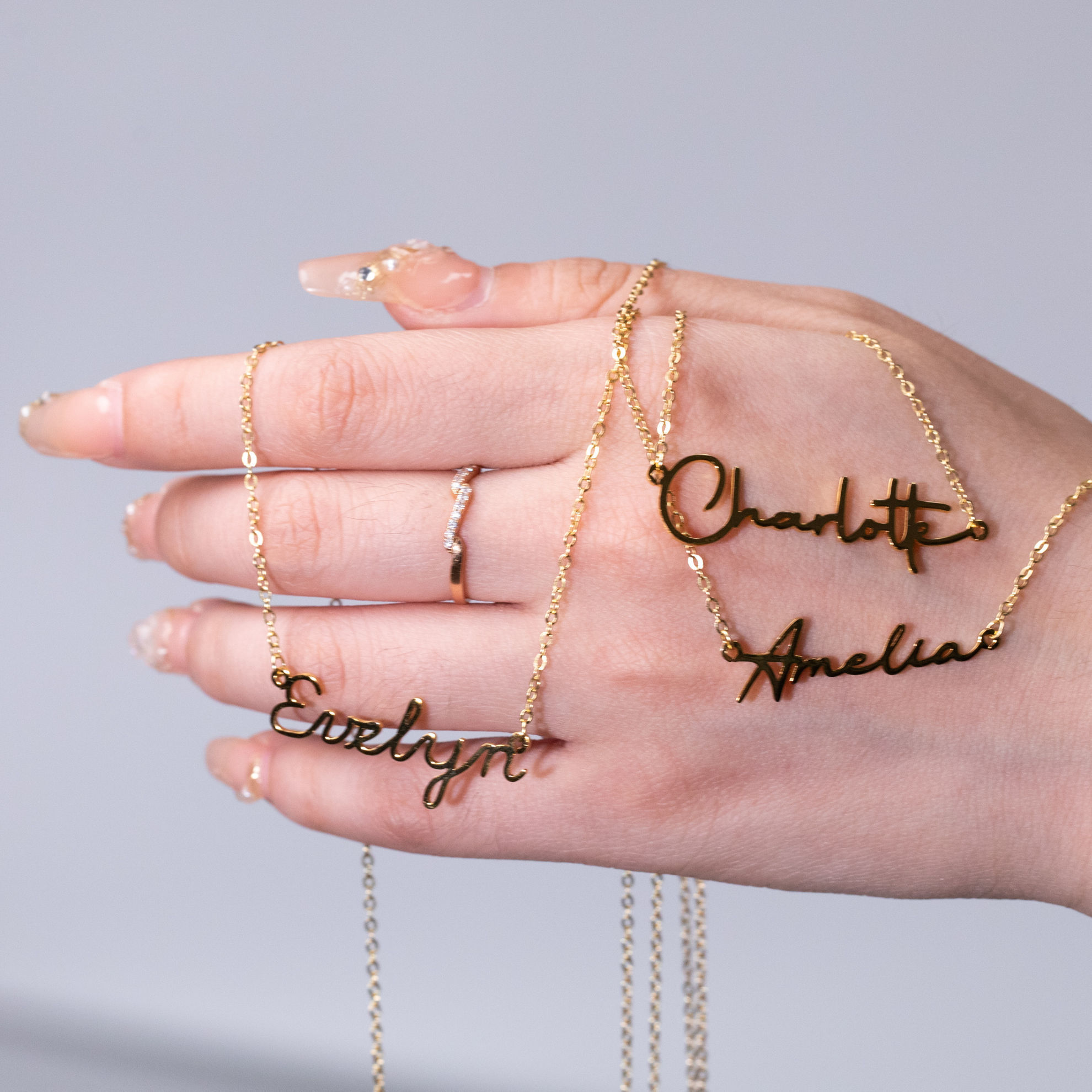 Personalized Name Necklace in Stainless Steel or 925 Sterling Silver ...