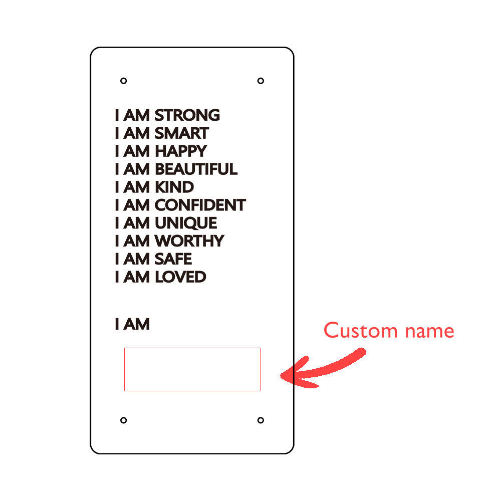 Personalized Name LED Neon Sign Mirror - Customized Illuminated Name ...